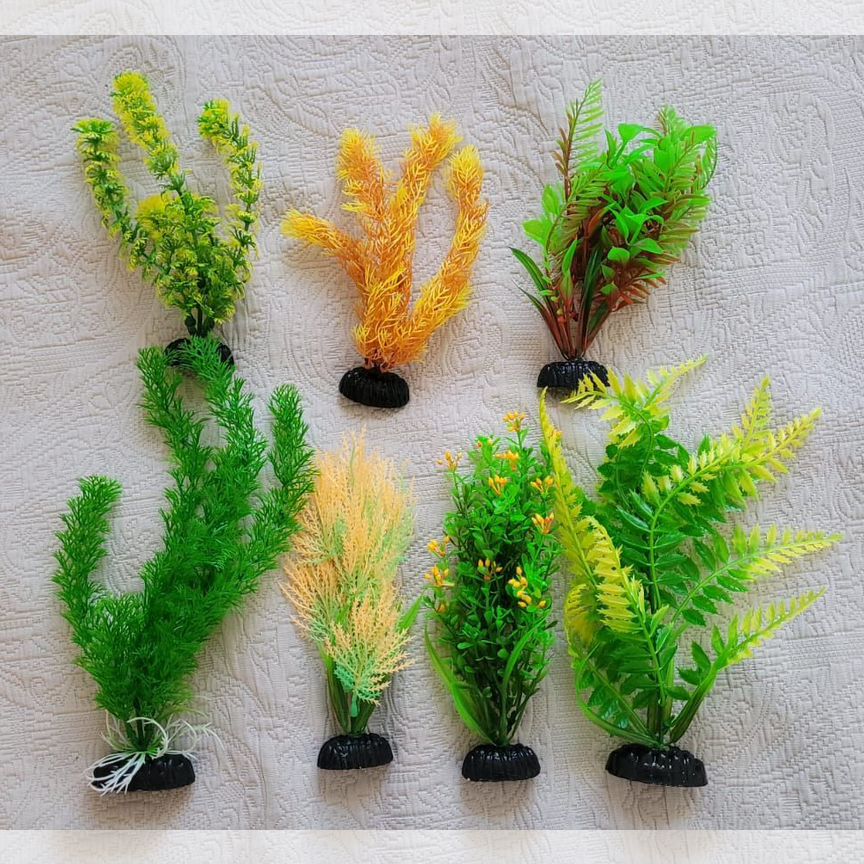 Набор Растения для аквариума искуственные, 7 шт