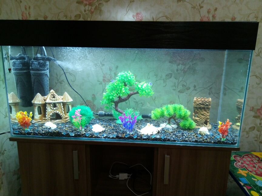 Аквариум с тумбой 120 литров и оборудованием