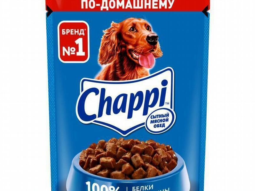 Chappi Влажный корм для собак Chappi Сытный мясной
