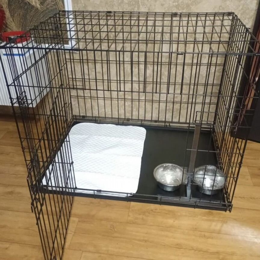 Клетка вольер для собак 5 двухдверная черная