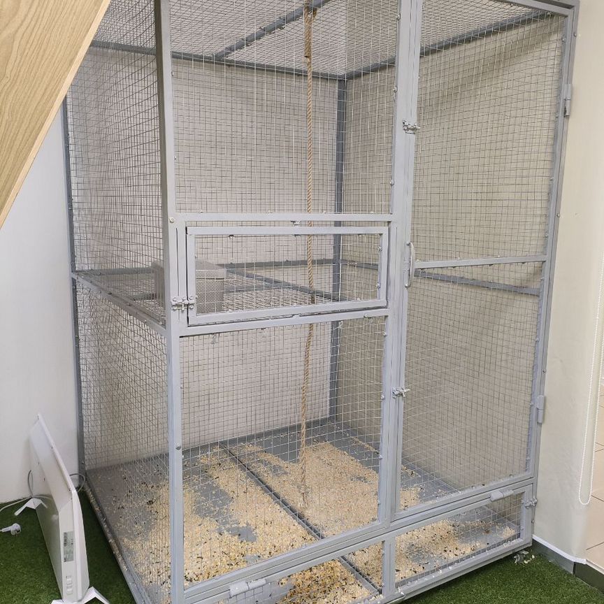 Вольер для птиц попугая