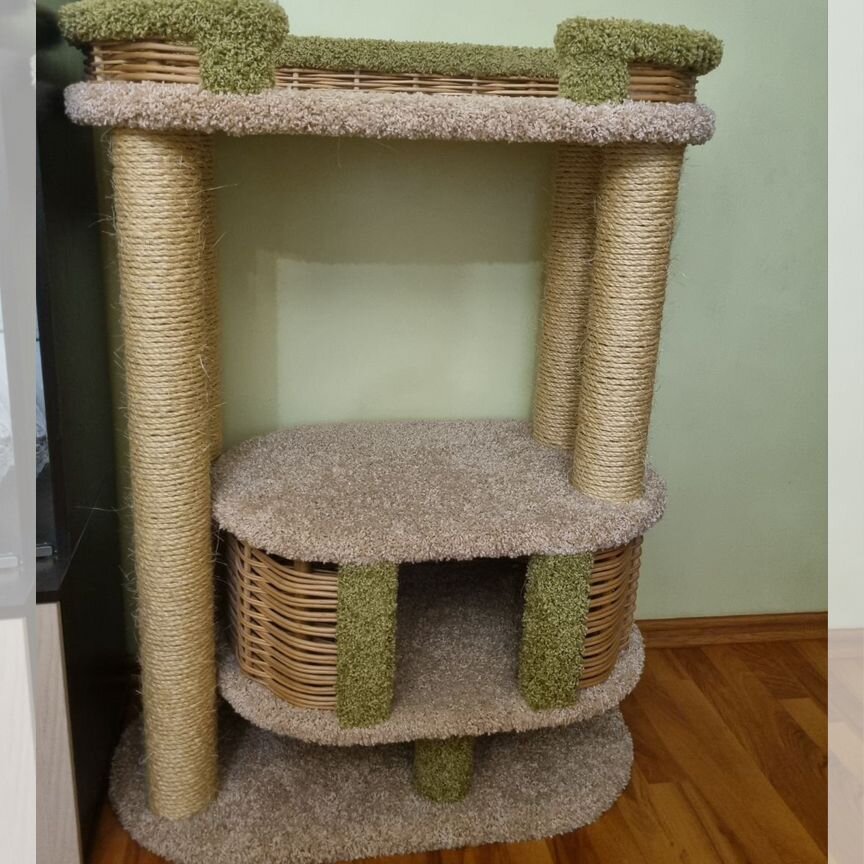 Когтеточка домик для кошки бу