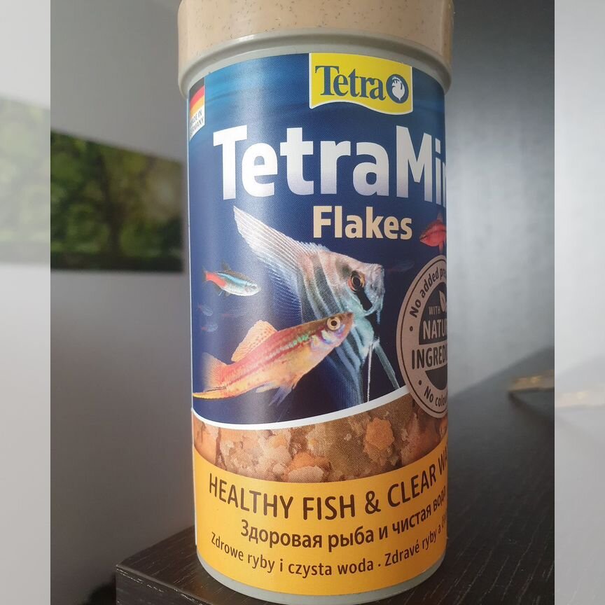Tetra tetramin корм хлопья для рыб