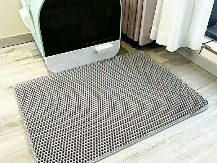 Двухслойный коврик для кошачьего туалета 55*75cm
