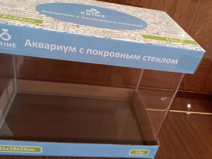 Аквариум Prime 13 л с покровным стеклом