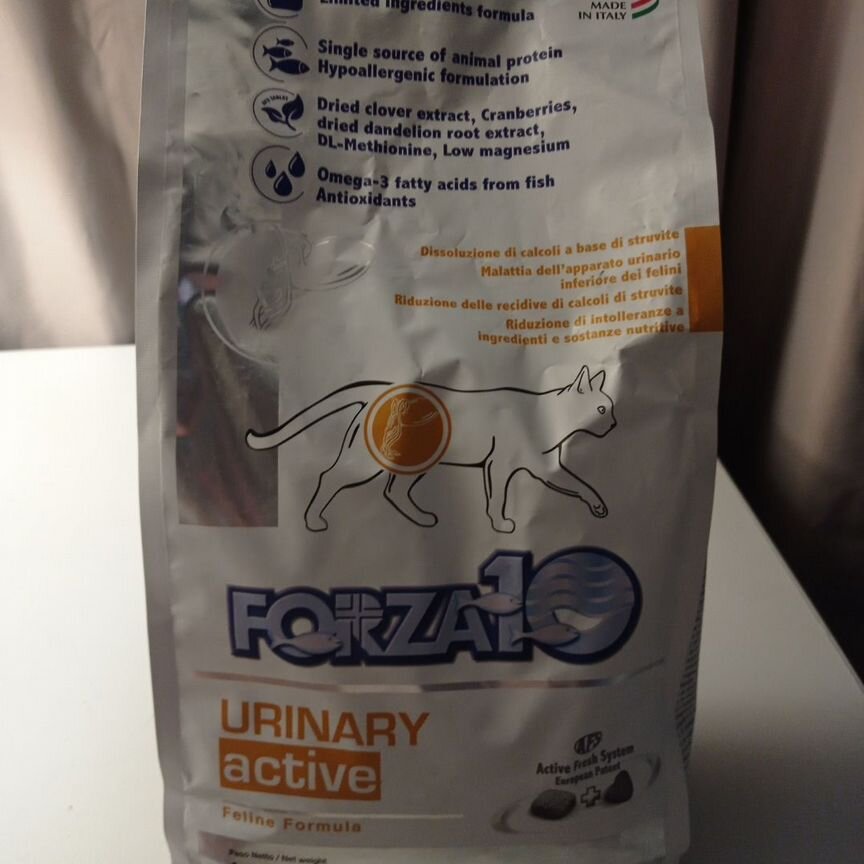 Сухой корм для кошек Forza10 urinary active 1.5 кг