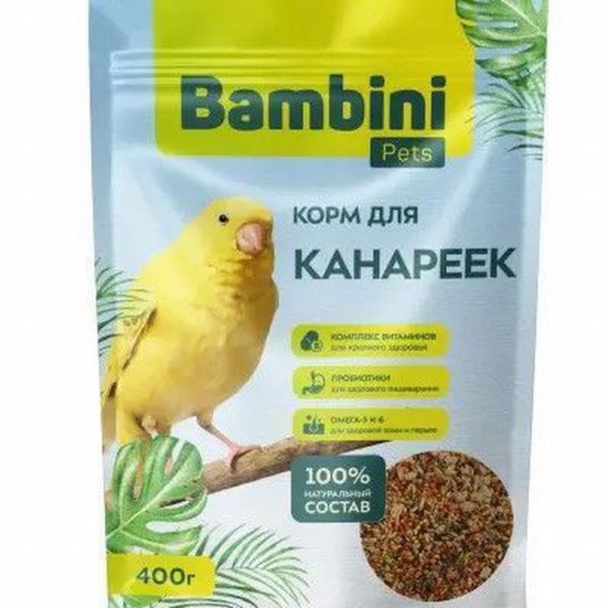 Корм Bambini Pets для канареек, 400 г