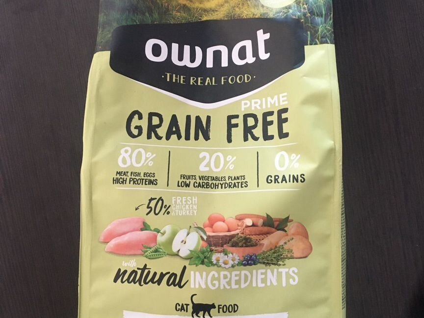 Сухой корм для кошек Ownat Grain Free Adalt
