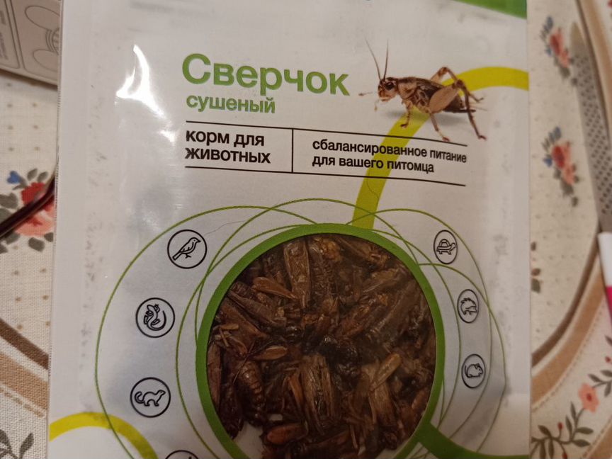Корм для животных Сушеный сверчок