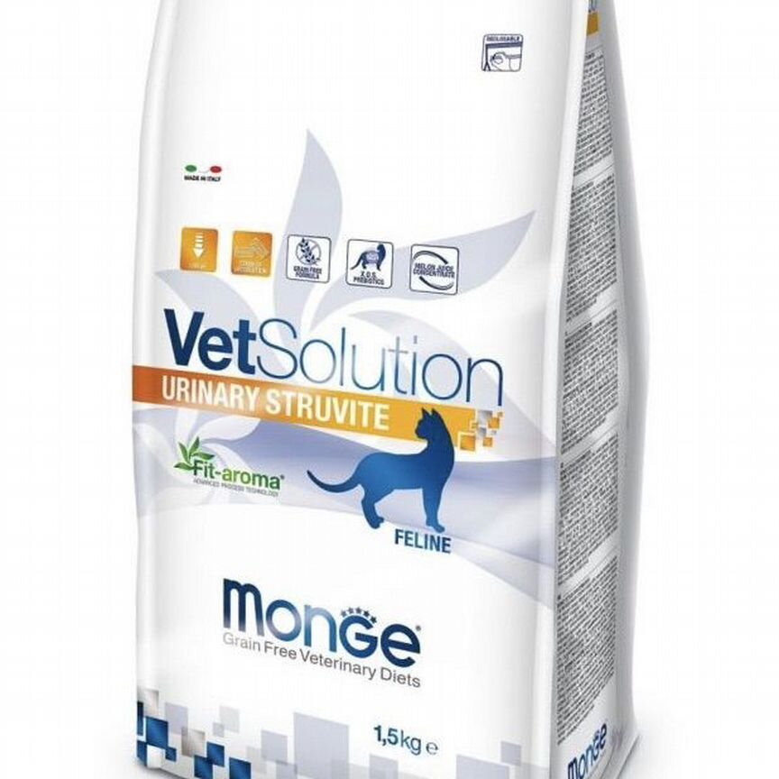 Корм для кошек monge urinary struvite
