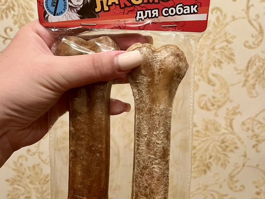 Лакомство для собак Кость из жил 18см (2шт)