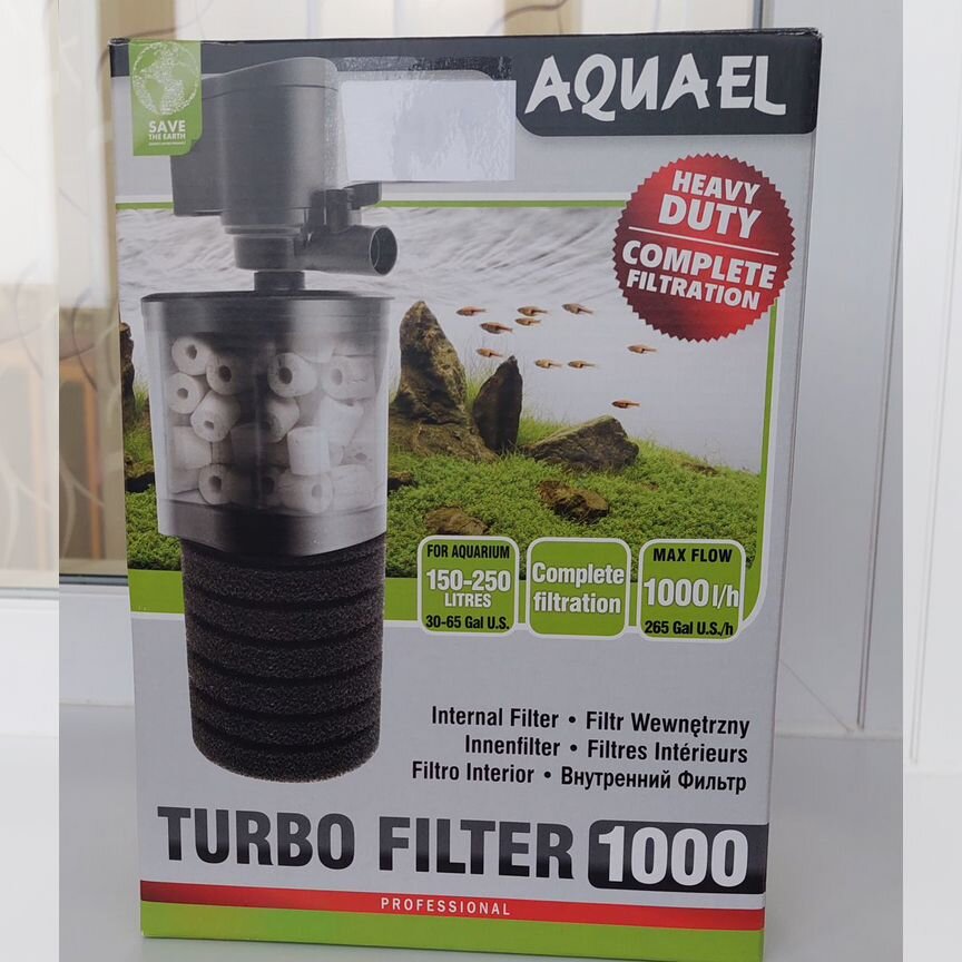 Фильтр для аквариума aquael turbo 1000