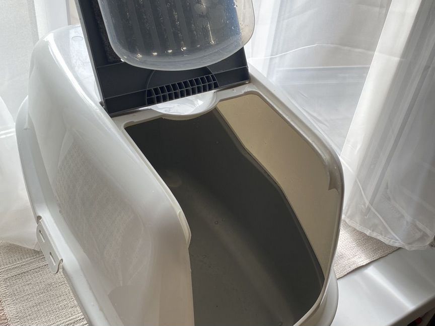 Закрытый лоток для кошек/котов + комплект