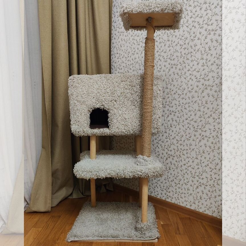 Домик для кошки с когтеточкой