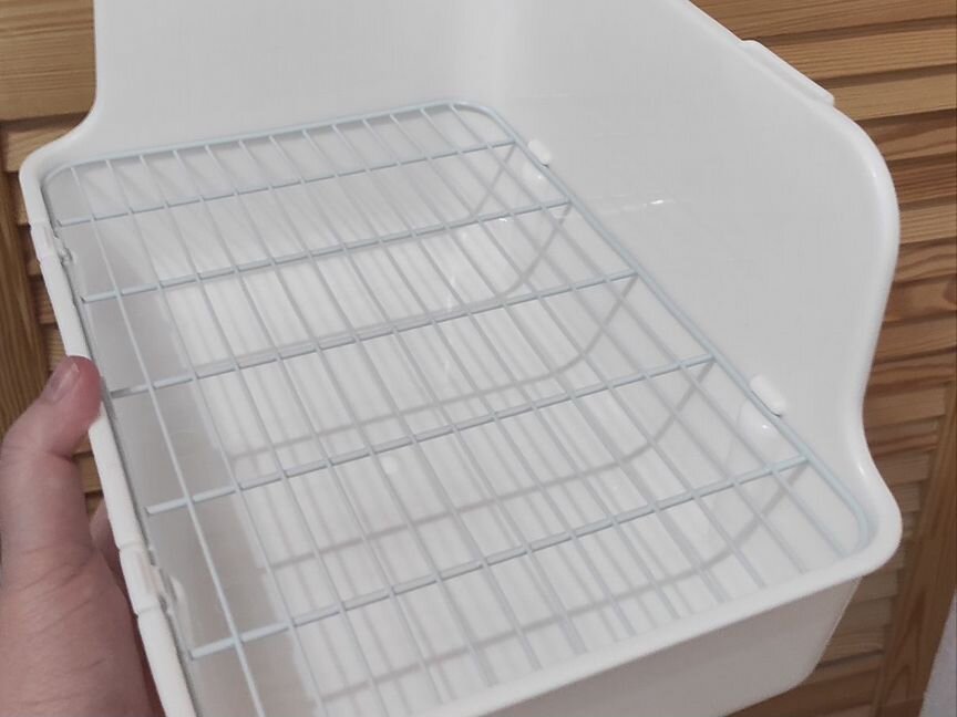 Лоток для кролика угловой