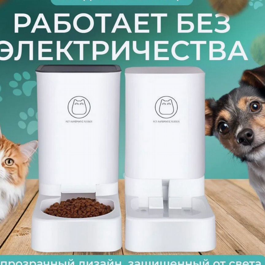 Автоматическая кормушка для кошек и собак