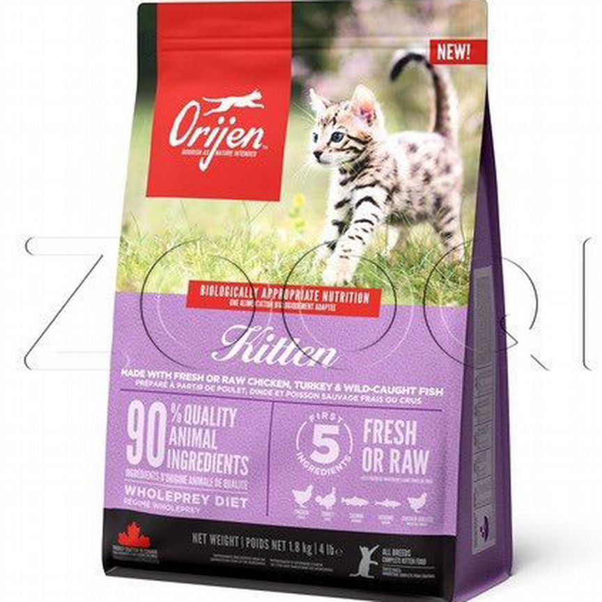 Orijen kitten (Курица) для котят, 1,8 кг