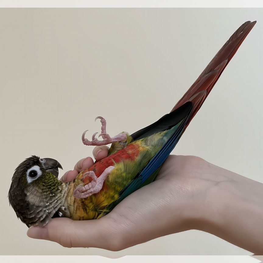 Попугай пиррура самец