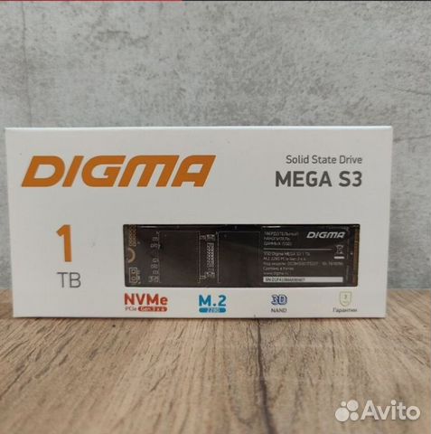 Ssd m.2 Digma mega s3 1tb новый купить в Ижевске | Электроника | Авито