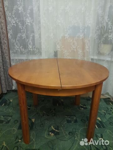 Стол обеденный круглый раздвижной из натур. дерева купить в Кирово ...