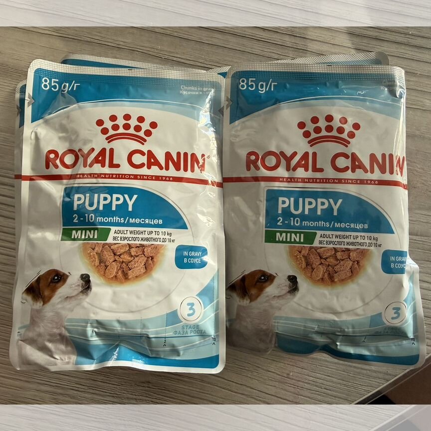 Корм для собак royal canin mini puppy паучи