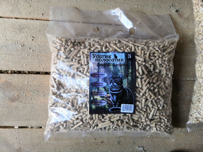 Наполнитель для кошачьего туалета древесный