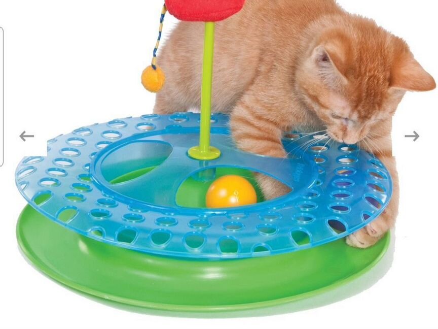 Игрушка для кошек Petstages, "Трек 2 мячика"