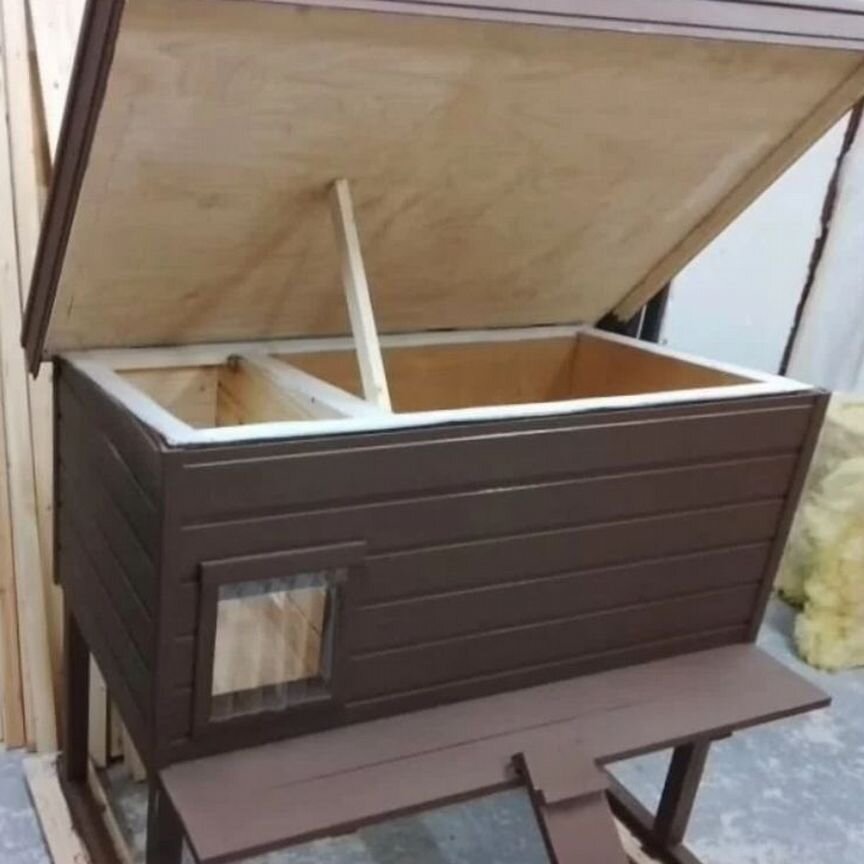 Домик для кошки уличный утепленный