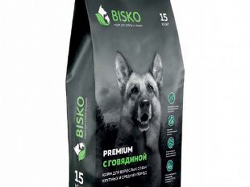Корм для собак Bisko premium говядина