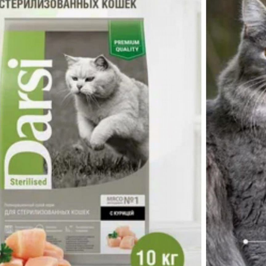 Корм для кошек darsi sterilised 10 кг