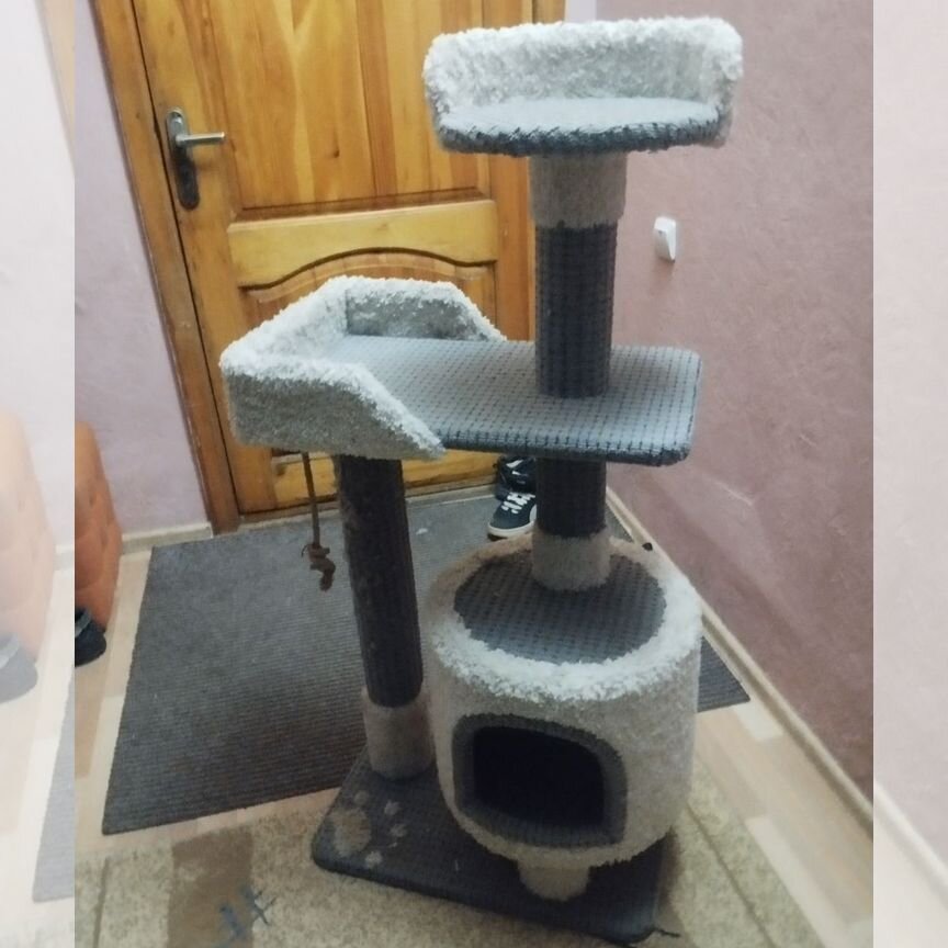Когтеточка домик для кошки