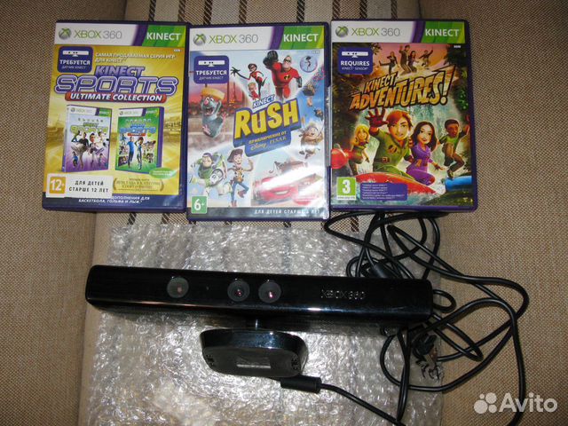 Сенсор Microsoft Kinect для Xbox 360 + игры купить в Ковдоре ...