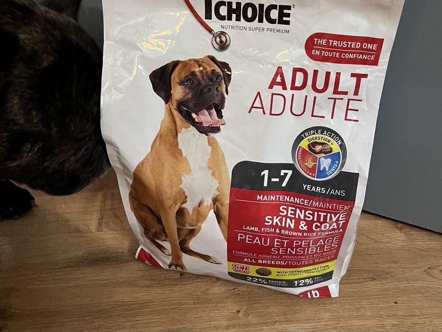 Корм first choice чувствительная кожа и шерсть