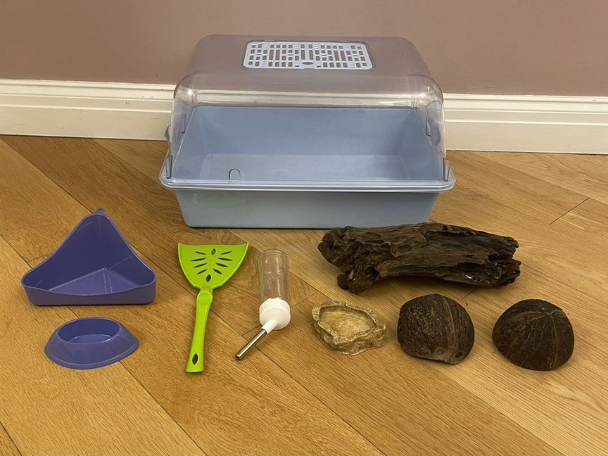 Террариум для улитки с приданным