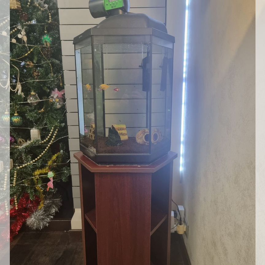 Аквариум 60 литров с тумбой