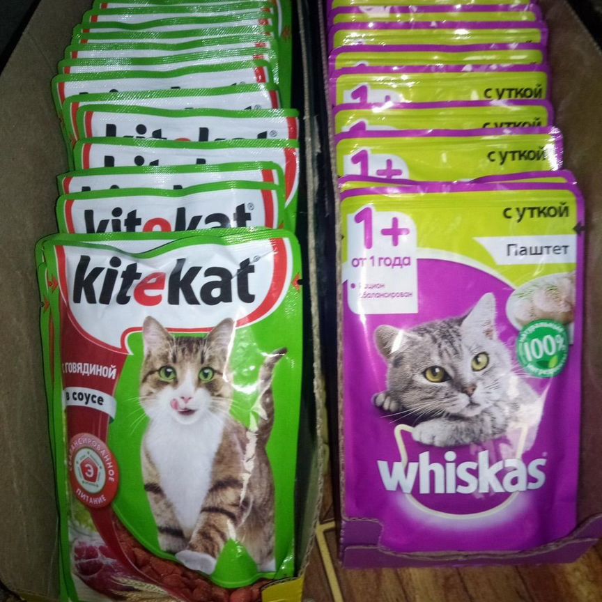 Корм для кошек Kitekat Whiskas Felix