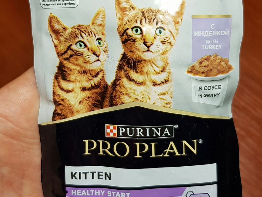 Корм влажный для котят - пауч с индейкой Purina
