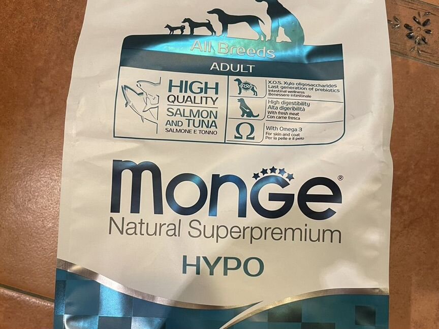 Корм для собак Monge superpremium hypo