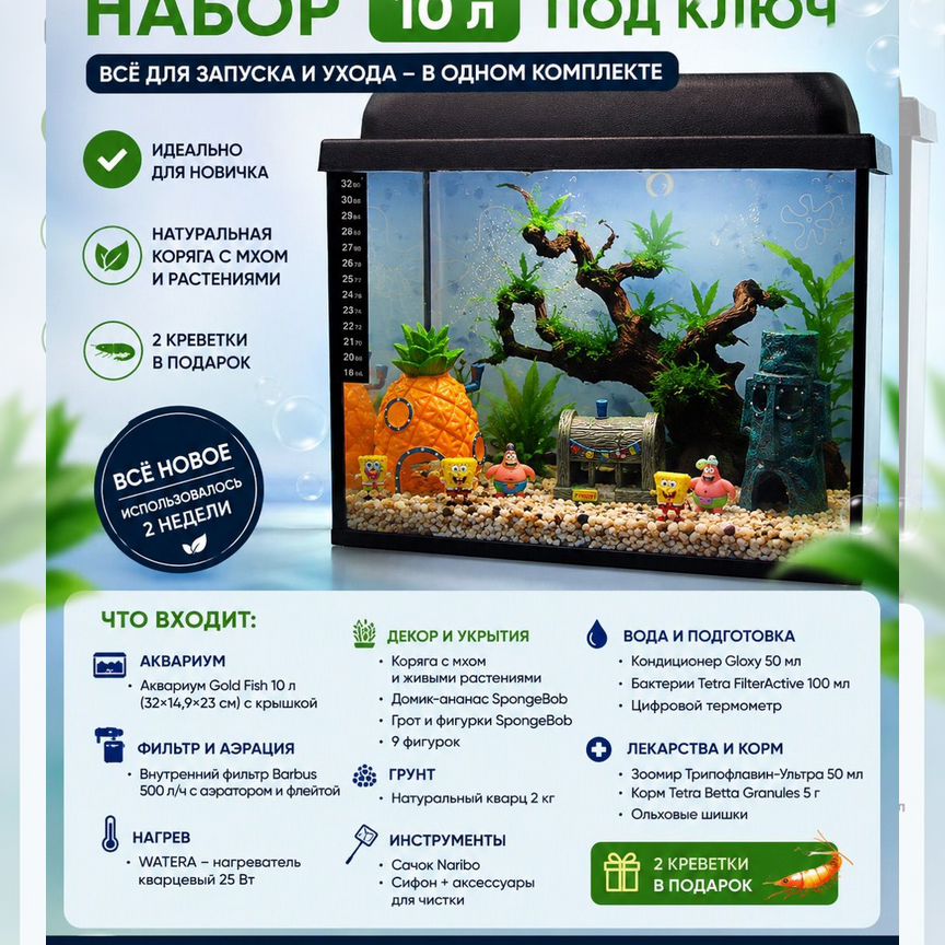Аквариумный набор “под ключ” 10