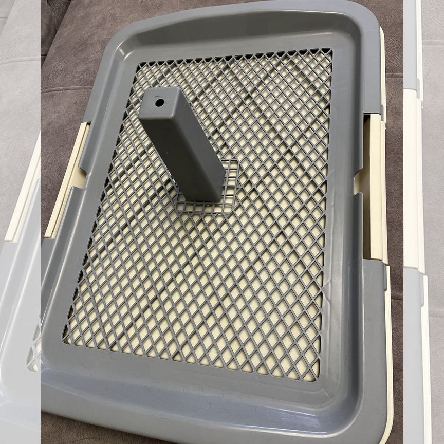 Лоток для собак под пеленку со столбиком