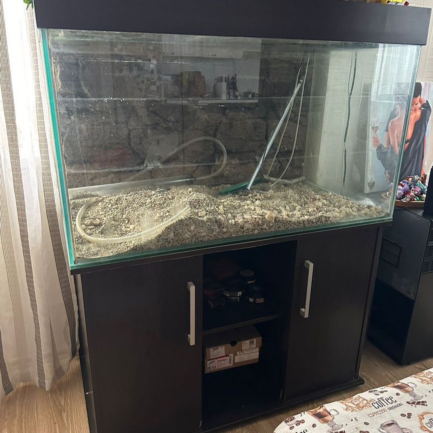 Аквариум с тумбой бу