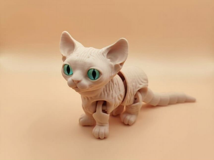 Котенок сфинкс 3D