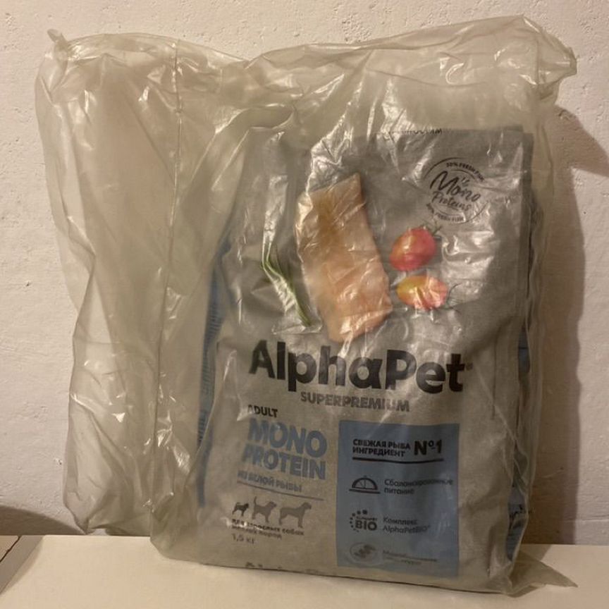 Корм для собак AlphaPet Monoprotein 1,5кг