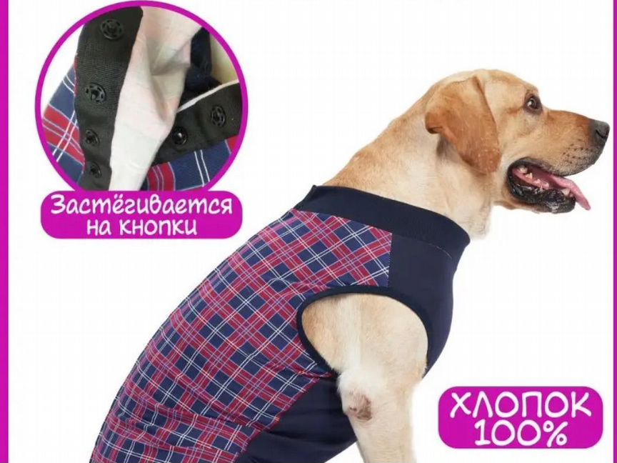 Попона для собак послеоперационная