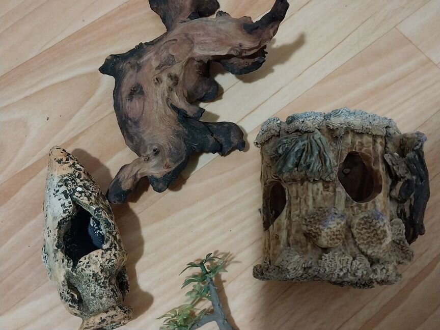 Декор аквариум коряга замок домик