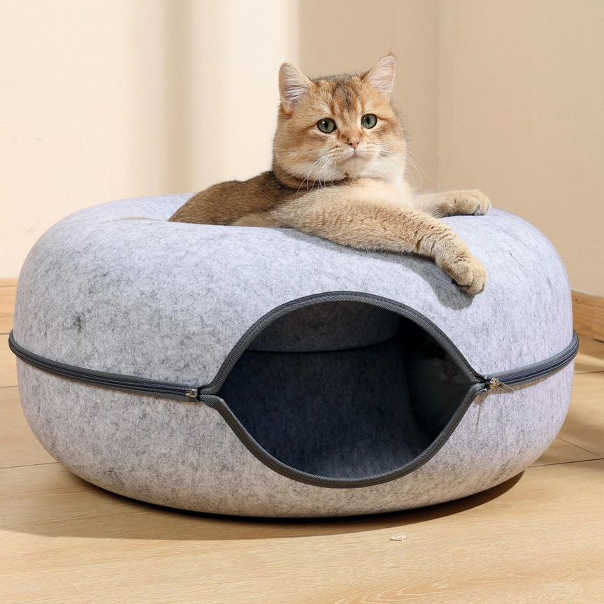 Лежанка-пончик M-Pets (теплый домик, тоннель)