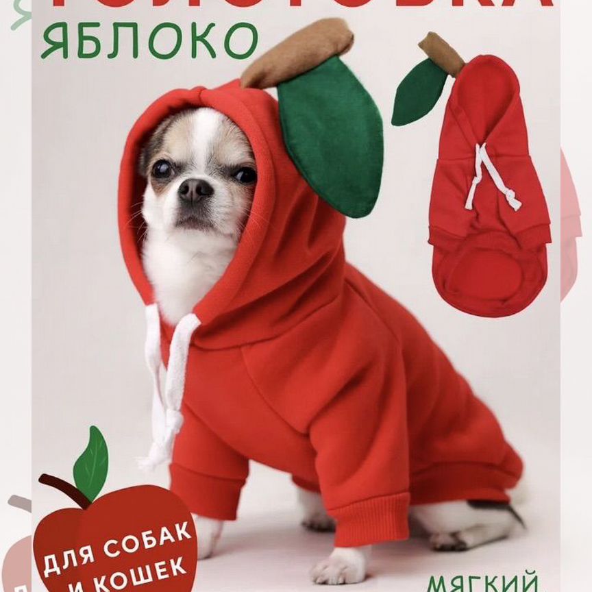 Толстовка "Яблоко" для собак и кошек