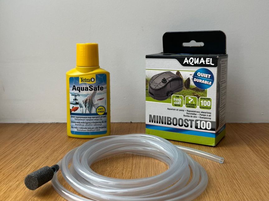 Набор для аквариума: компрессор, aquasafe
