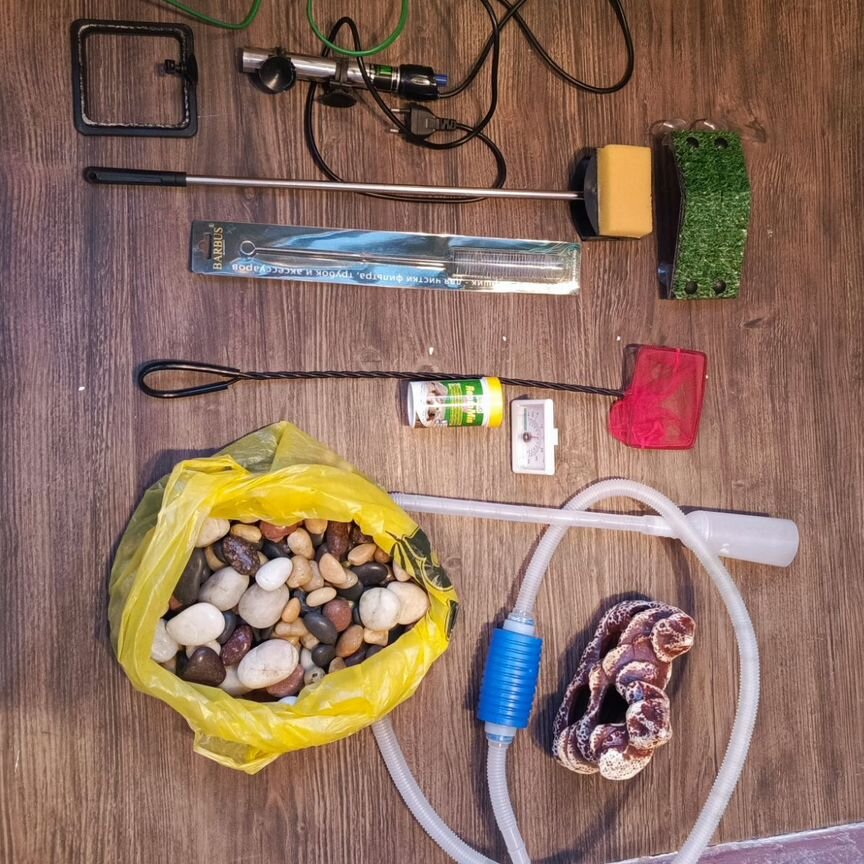 Набор для аквариума рыбок или черепахи начинающий