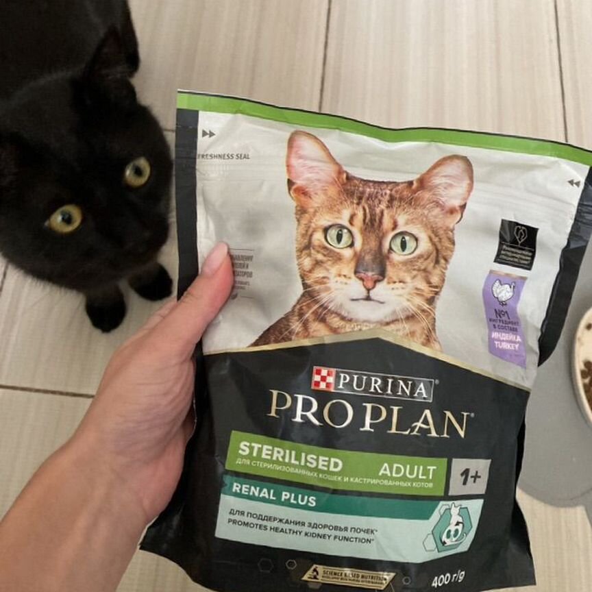 Purina pro plan renal plus для кошек 400 г